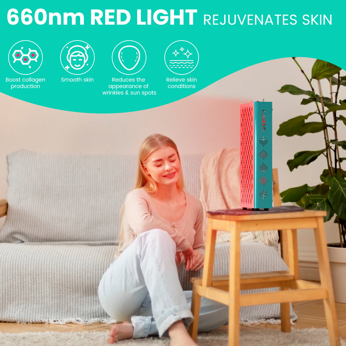 100 LEDs Red Light Therapy Panel